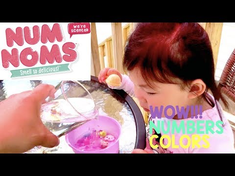 NUM NOMS SNACKABLES CEREAL TOY LEARN YOUR NUMBERS & COLORS - YouTube