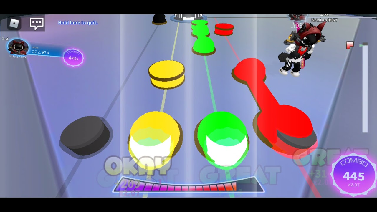 I hit all notes in a RoBeats song? - YouTube