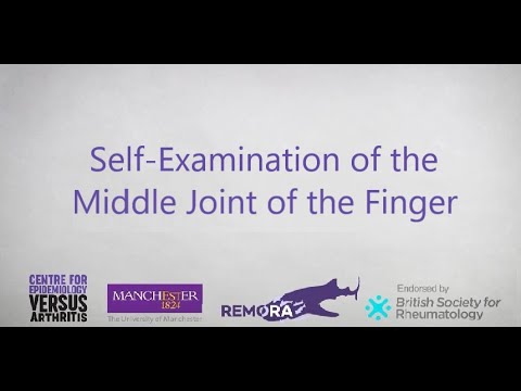 Self-Examine Middle Joints of the Fingers - YouTube