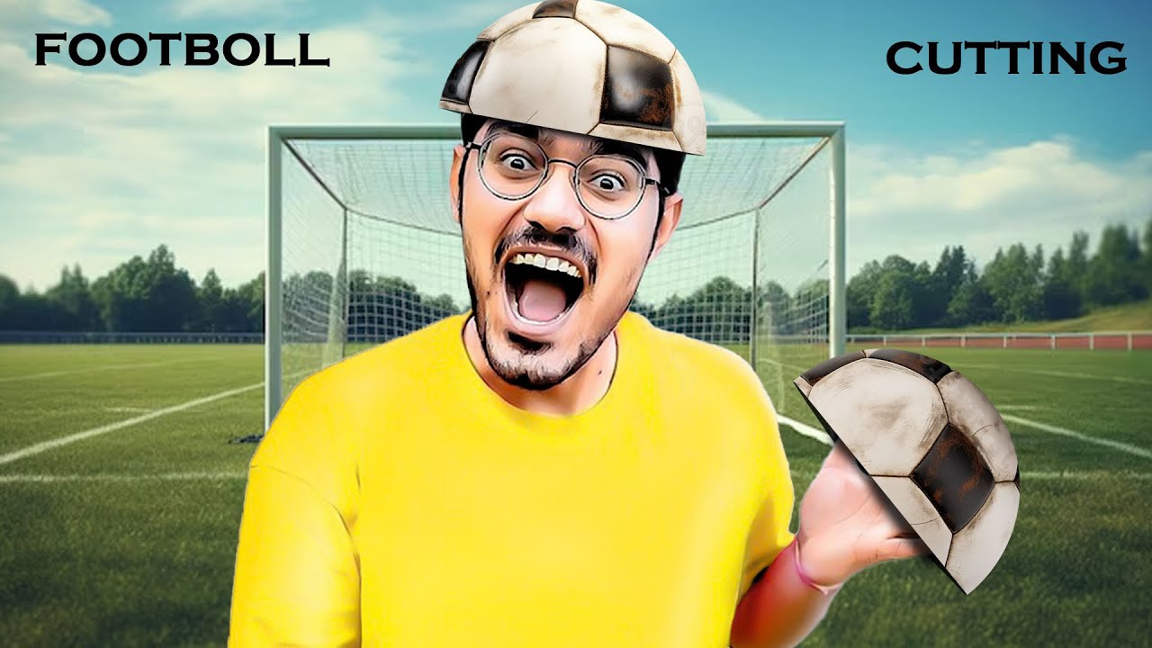 What Is Inside a Football Cutting Open a Football CRAZY XYZ - YouTube