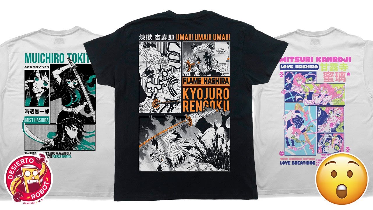 Playeras Pilares Demon Slayer x Acid Pop en Desierto Robot - YouTube