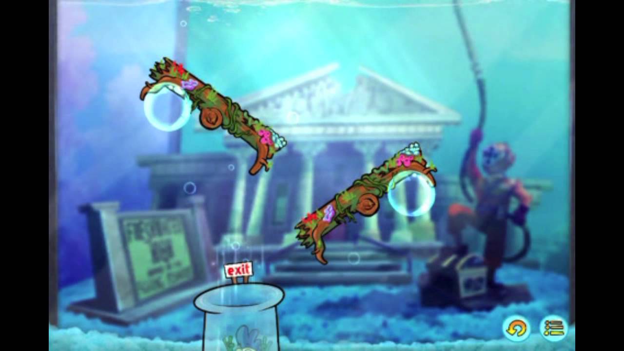 Disney Fish Hooks level 3 Walkthrough (Freshwater High) - YouTube