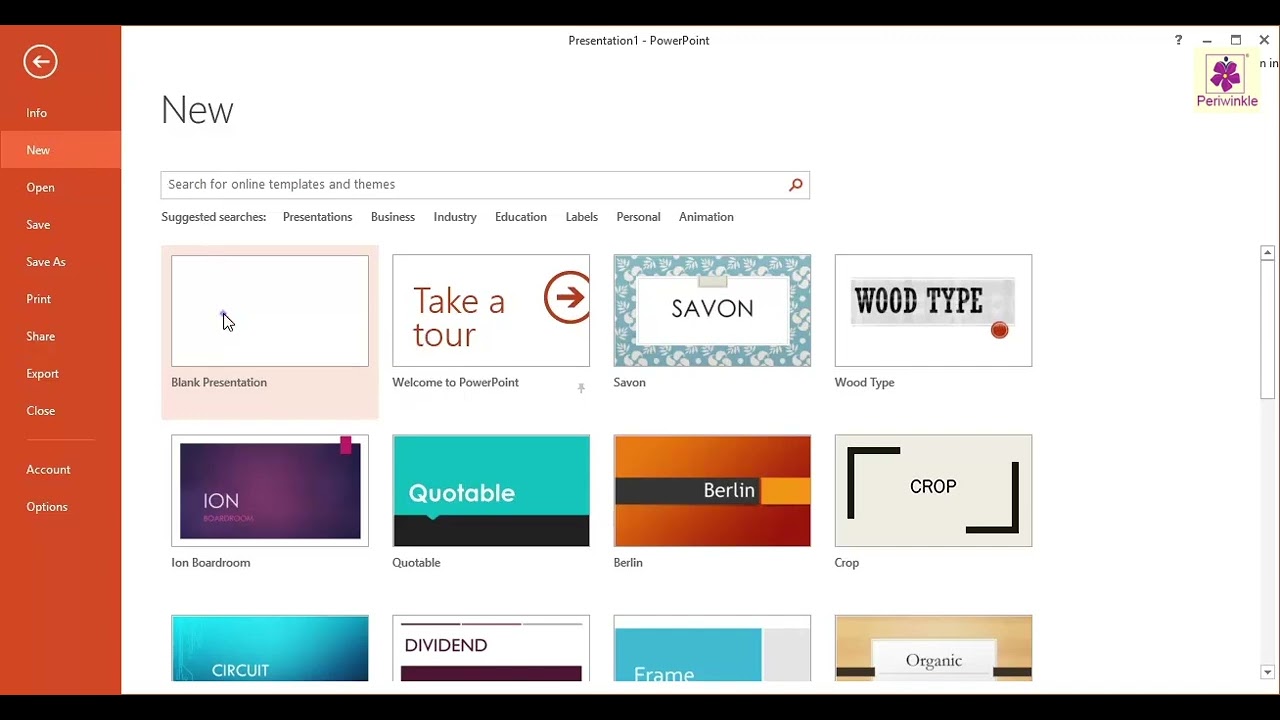 Creating a New Presentation | Computer Training | Periwinkle - YouTube