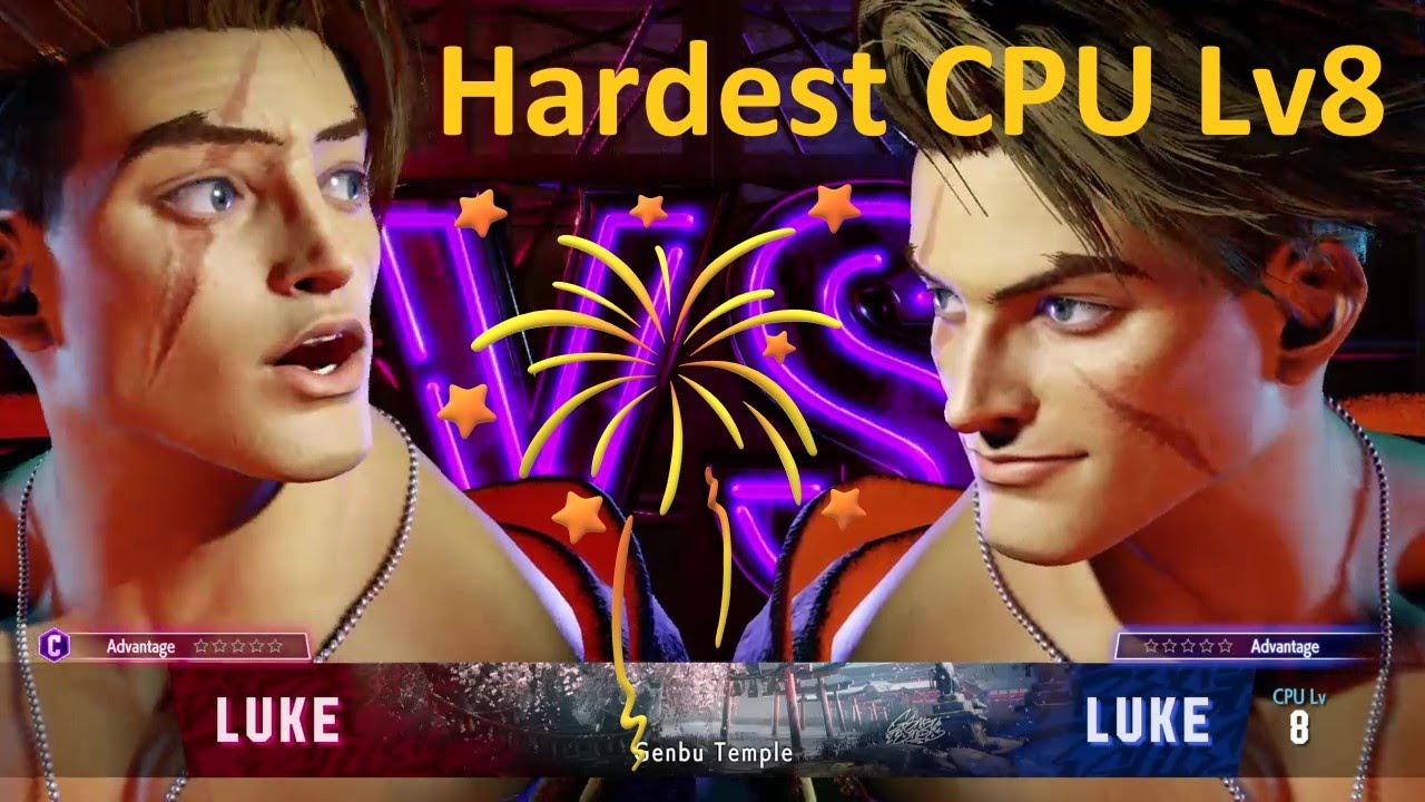Street Fighter 6 🔥INSANE🔥 Luke vs Luke (HARDEST CPU) Street Fighter 6 Gameplay against Hardest ...