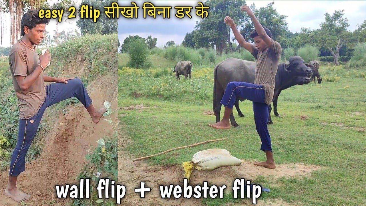 easy 2flip sikho Bina dar ke Webster flip wall flip kaise sikhe kk dance stunt - YouTube