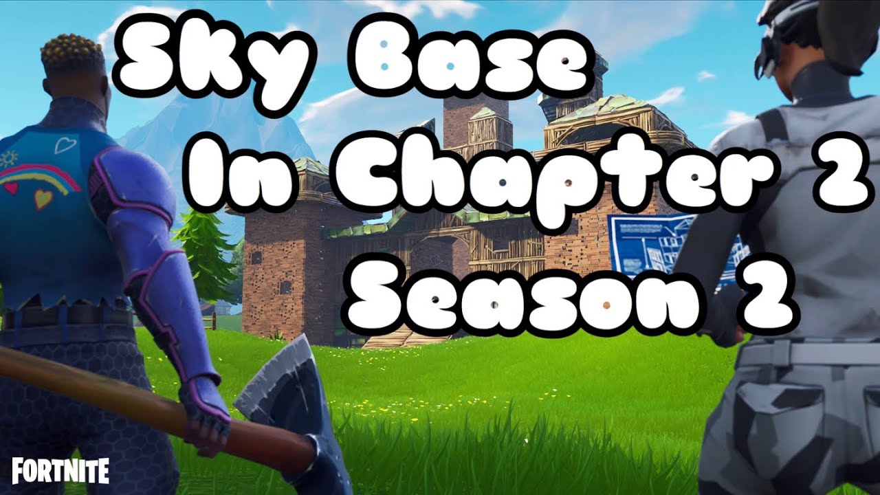 SkyBase in Fortnite Chapter 2 Season 2 (Crazy gameplay) - YouTube