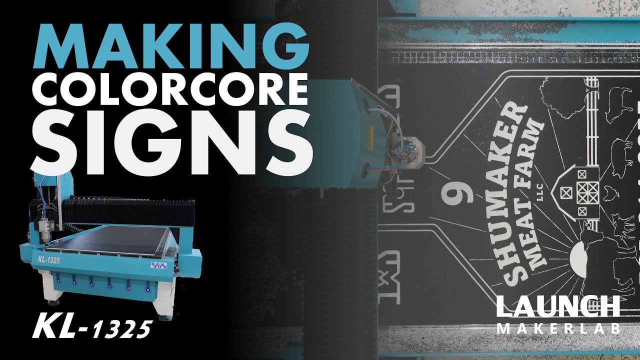 Making Custom ColorCore Business Signs with the KL-1325 Large Format ...
