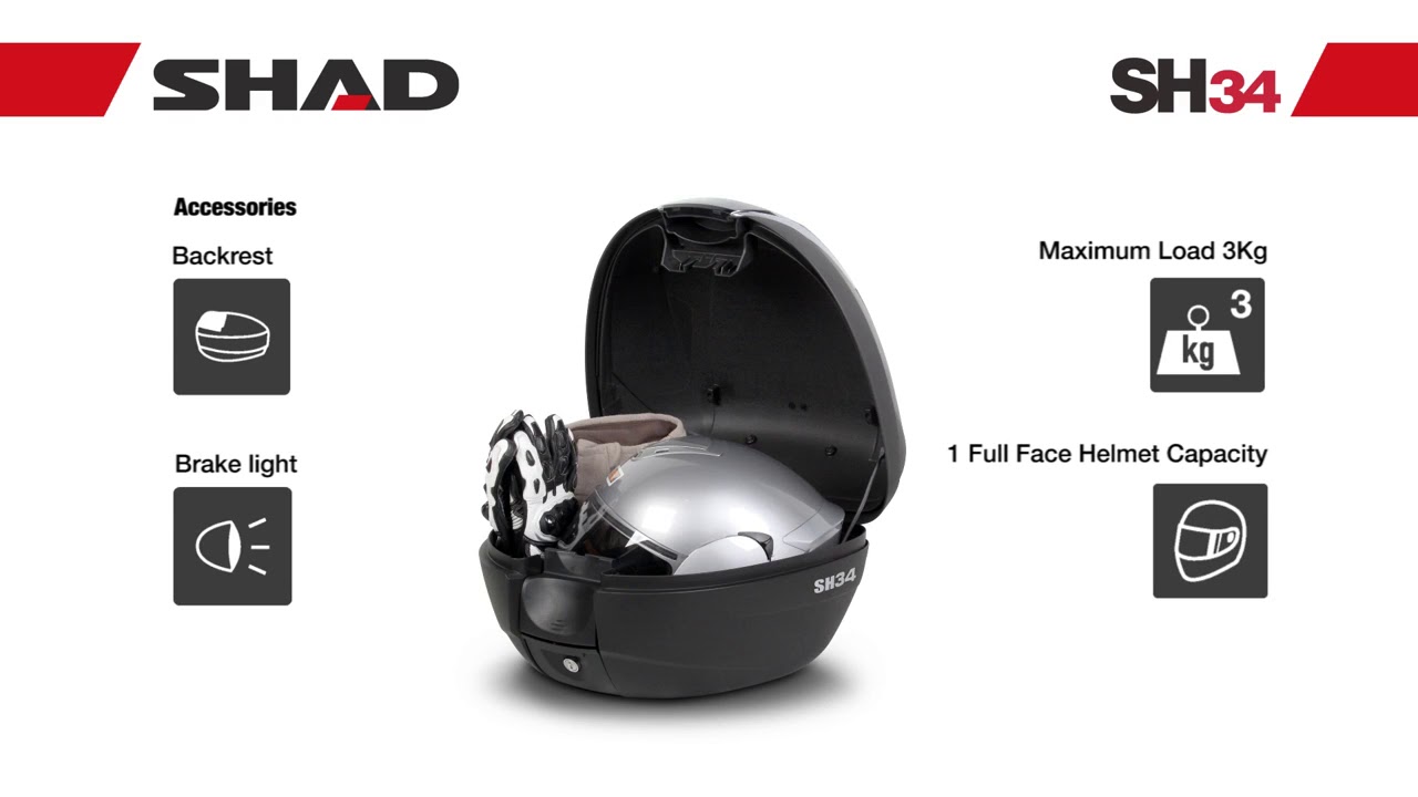 Shad Top Case SH34 - YouTube