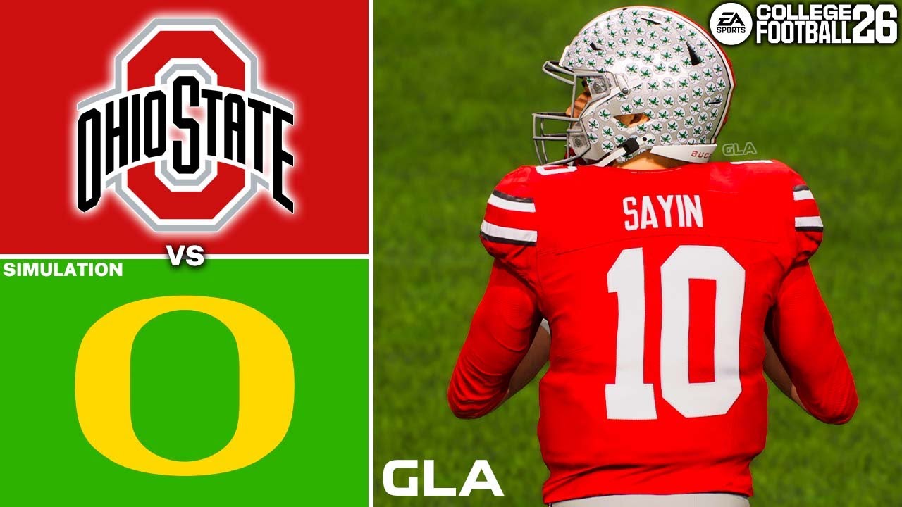 Ohio State vs. Oregon Simulation | CFB 26 PS5 Gameplay - YouTube