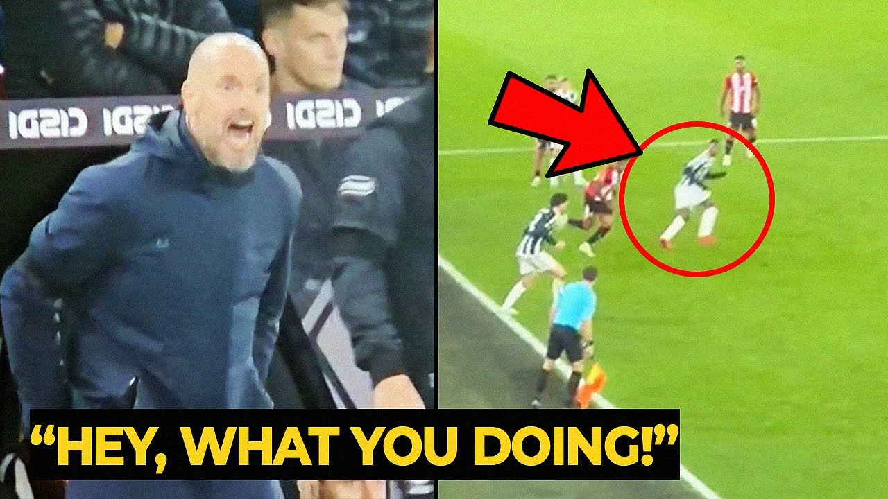 Erik ten Hag screaming at Martial after United lead two goals vs ...