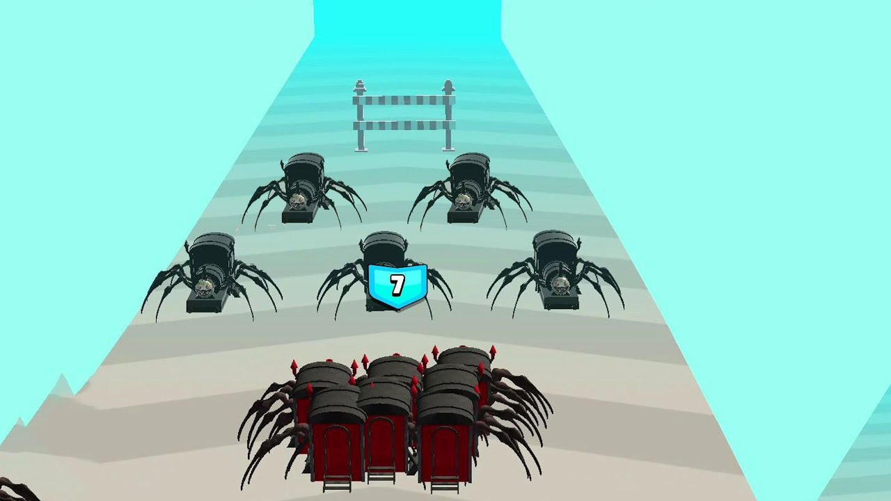 MERGE SPIDER TRAIN ALL LEVELS GAMEPLAY WALKTHROUGH PART 1 - YouTube