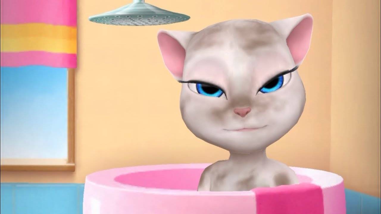 Talking Angela Shower Time - YouTube