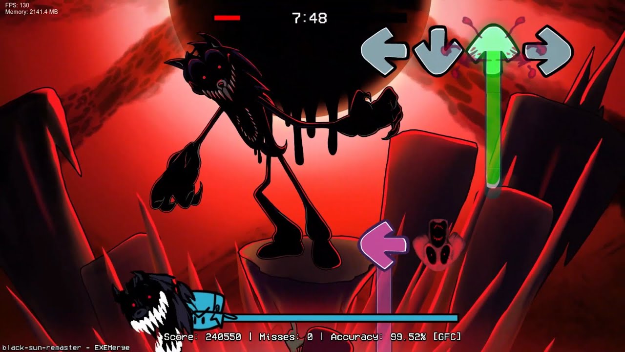 FNF: EXEmerge Demo- Black Sun Remaster (FC) - YouTube