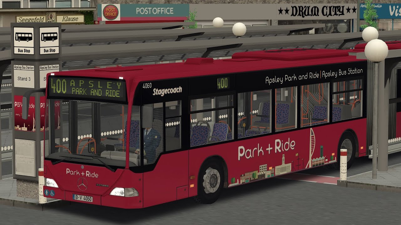 OMSI 2 | Bowdenham V4 - Route 400: Apsley Park & Ride (Return) | MB ...