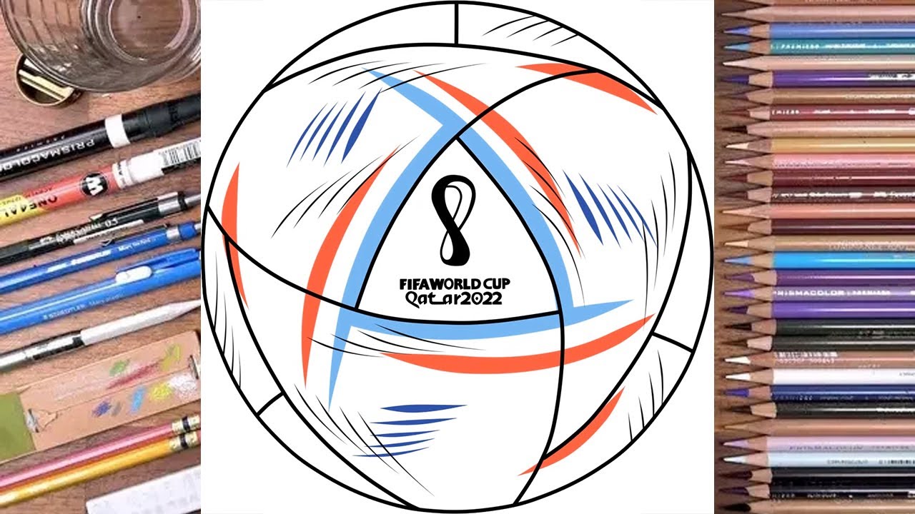 How to Draw World Cup Ball 2022 Qatar - YouTube