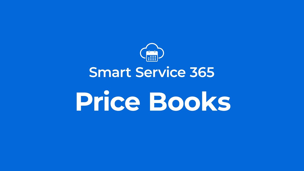 Smart Service 365 Price Books - YouTube
