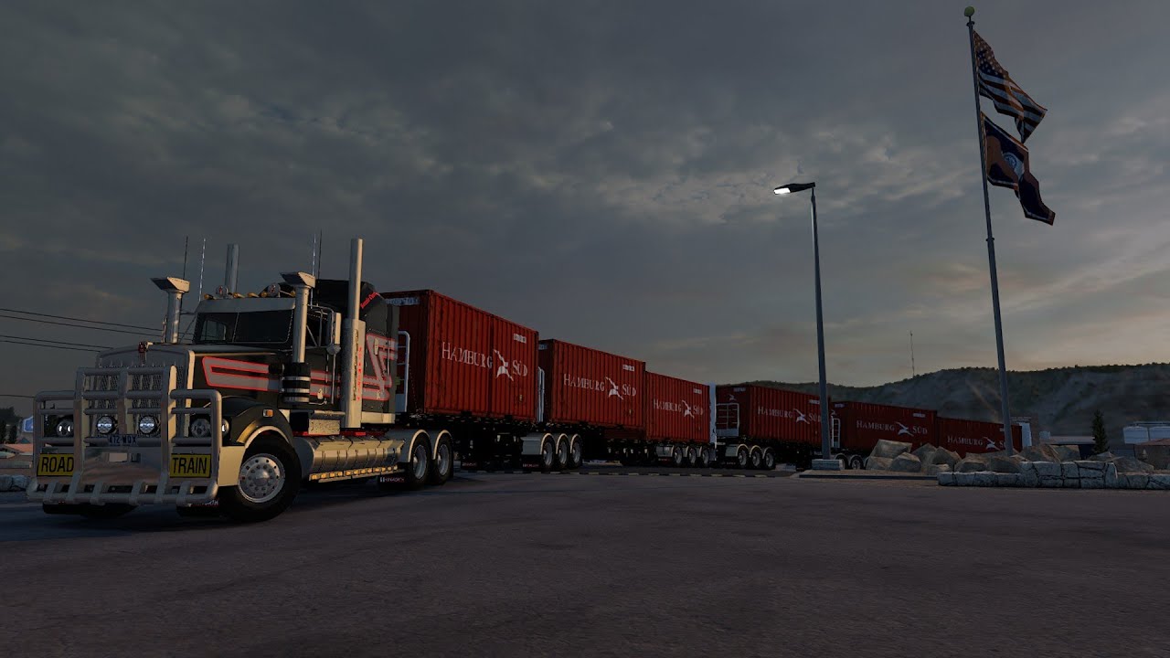 American Truck Simulator Kenworth T950 - YouTube