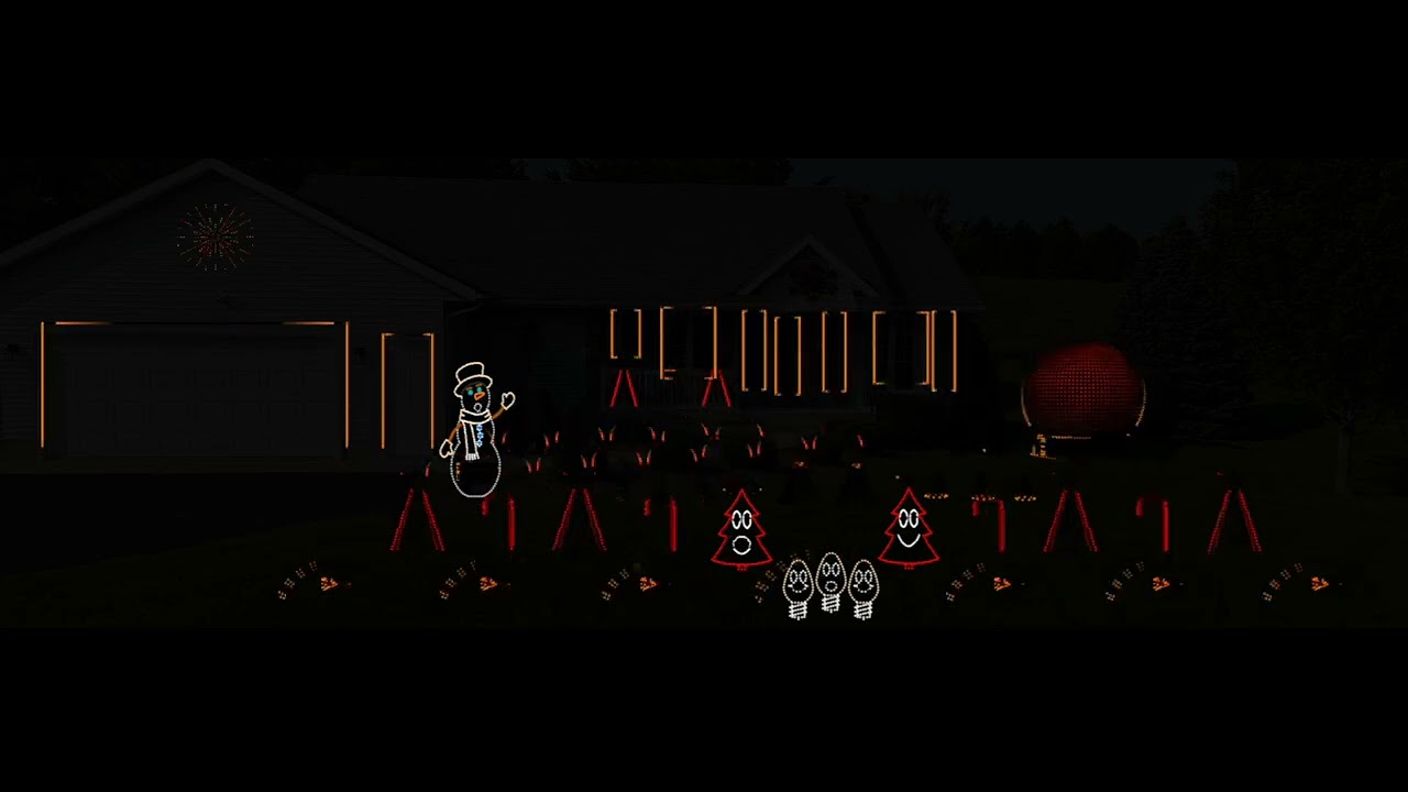 Polar Express Medley animated light sequence - YouTube