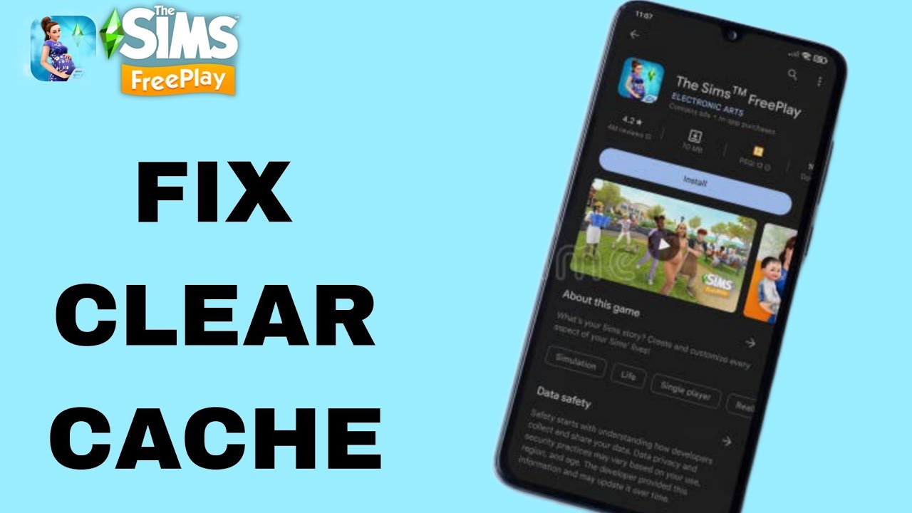 How To Fix And Solve Clear Cache On The Sims Free Play App | Final ...