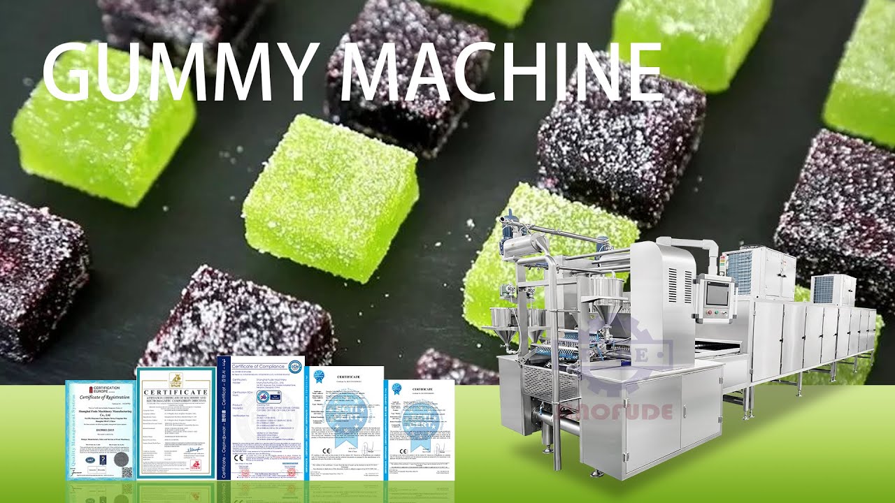 how to make vitamin CBD THC gummy bear jelly candy with SINOFUDE ...