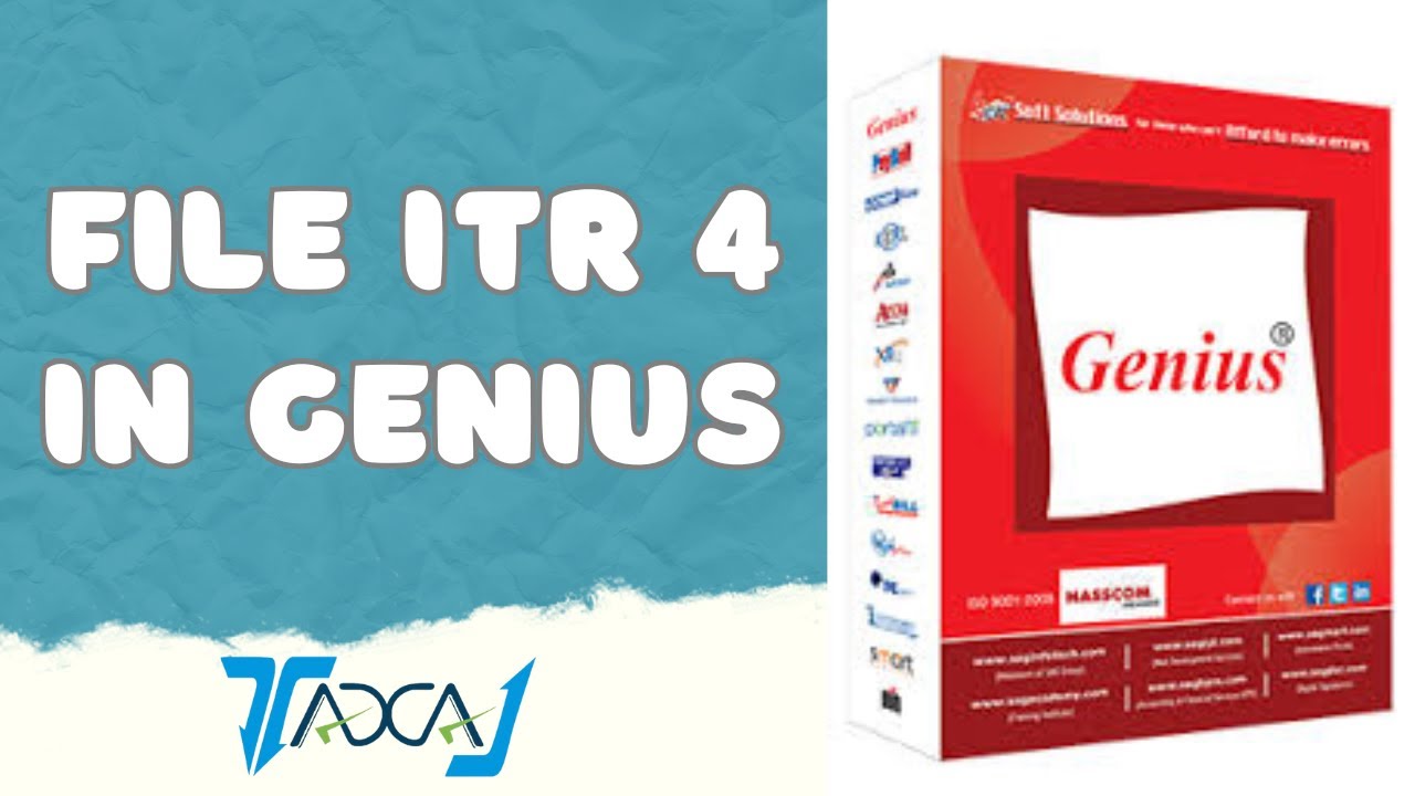 How to File ITR 4 in Genius in Under 5 minutes | Income Tax Return ...