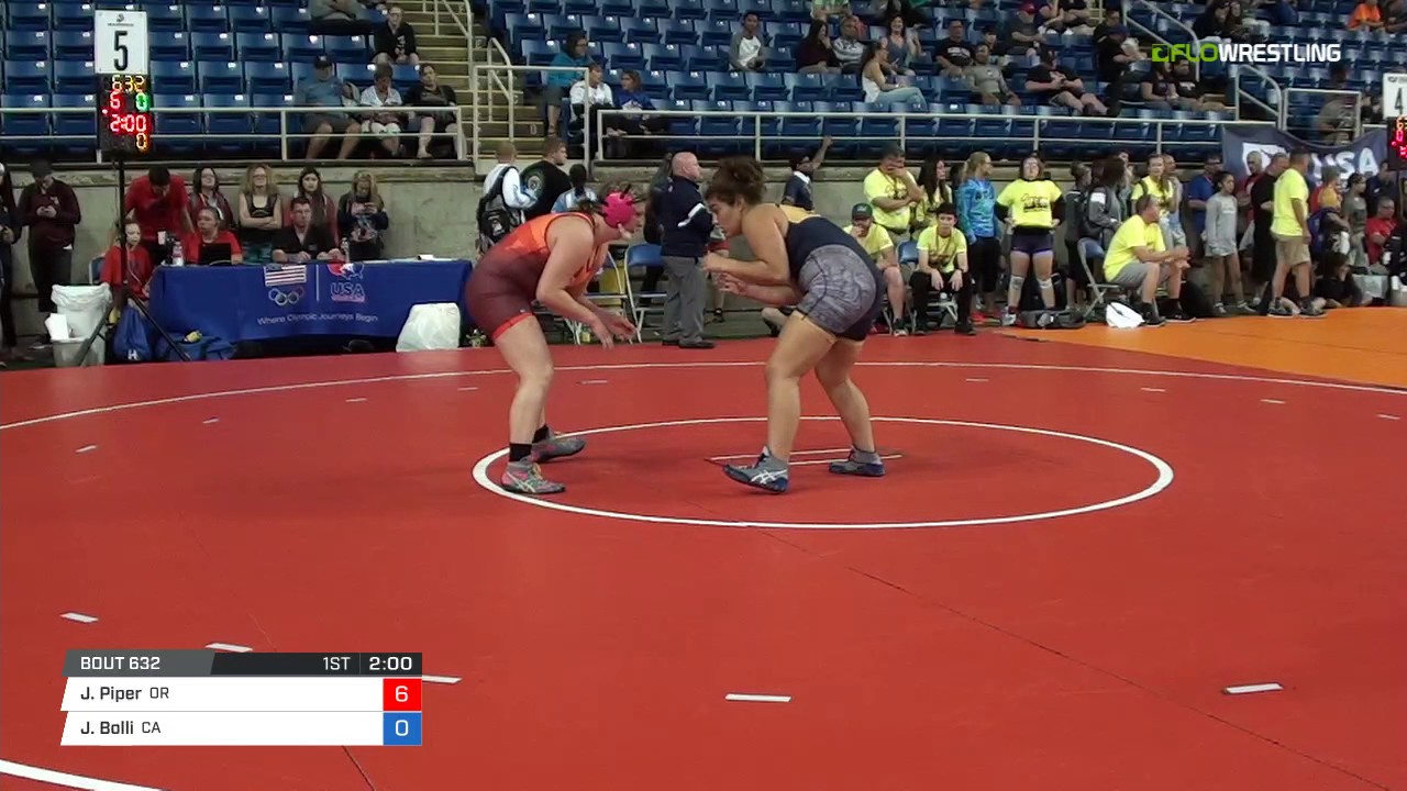 Junior WM 180 Consi of 8 #1 - Jade Piper (OR) vs. Juliannah Bolli (CA ...