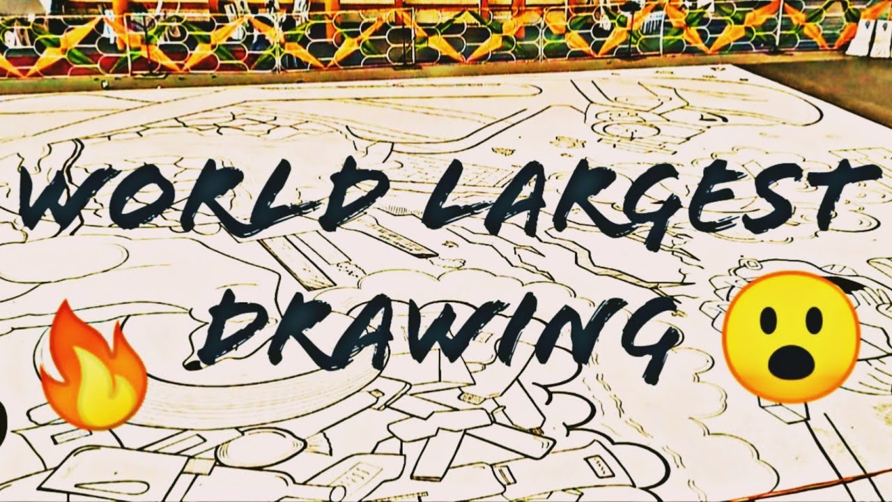 WORLD RECORD|| Largest Drawing By An Individual || Megha Harsha ...