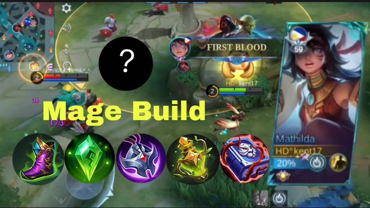 MATHILDA MAGE BUILD GAMEPLAY | INTENSE BATTLE | MATHILDA IN MID LANE ...
