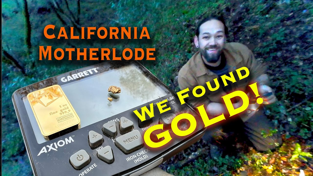 Metal detecting for GOLD NUGGETS in California's Sierra Nevada with ...