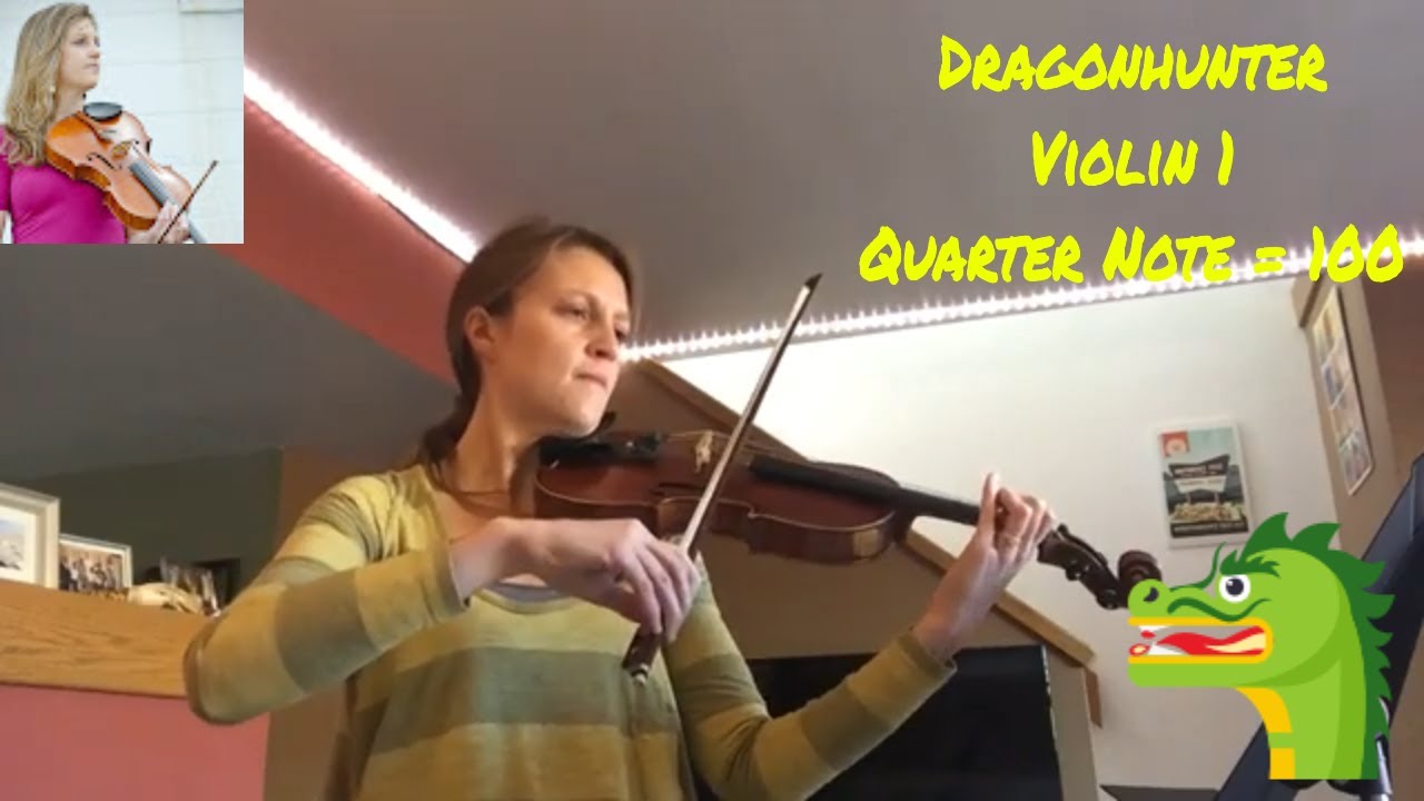 Dragonhunter Violin 1 at quarter note = 100 - YouTube