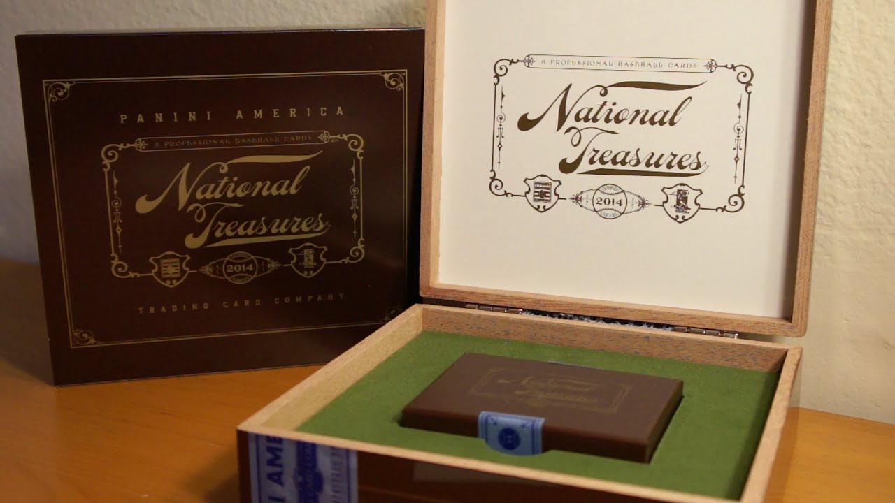 2014 Panini National Treasures Baseball Box Break! SWEET HITS! - YouTube