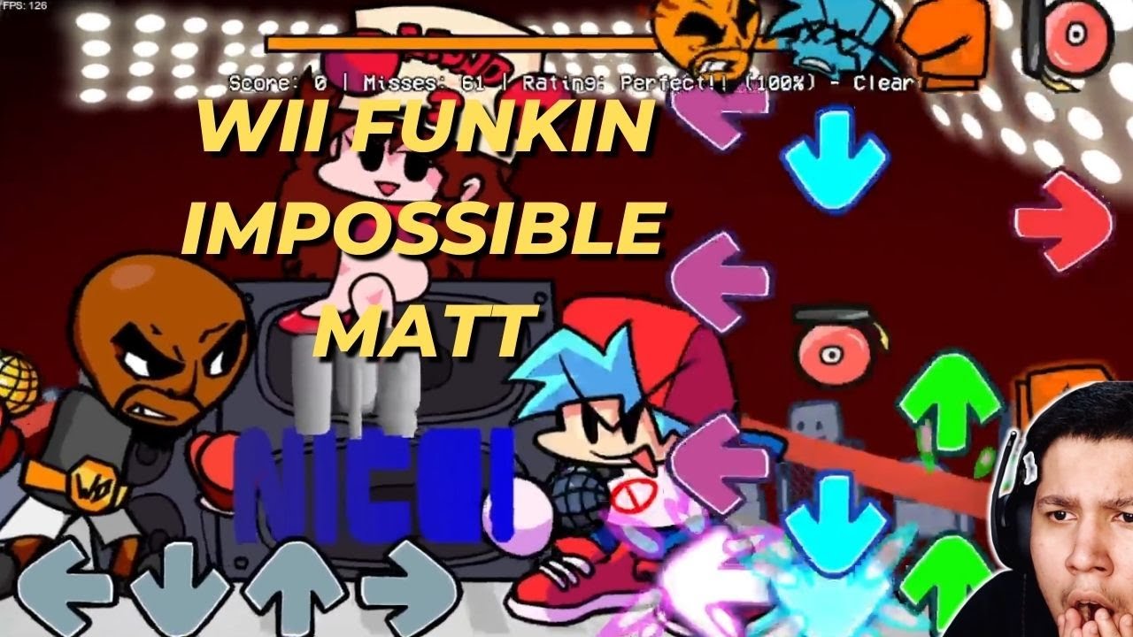 This MATT MOD BEAT ME !!!! FNF vs Wii Funkin TRIPLE BOUT!!!! - YouTube