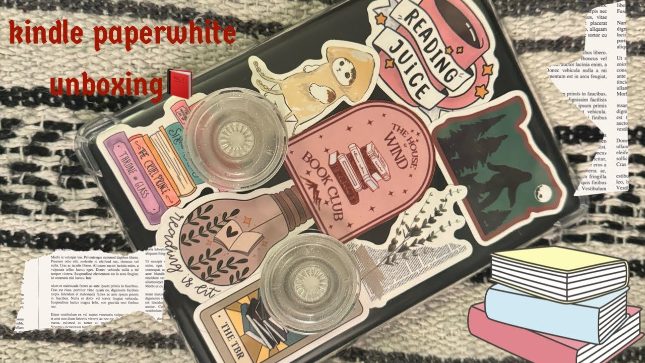 kindle paperwhite 2023 unboxing/decorating/setup - YouTube