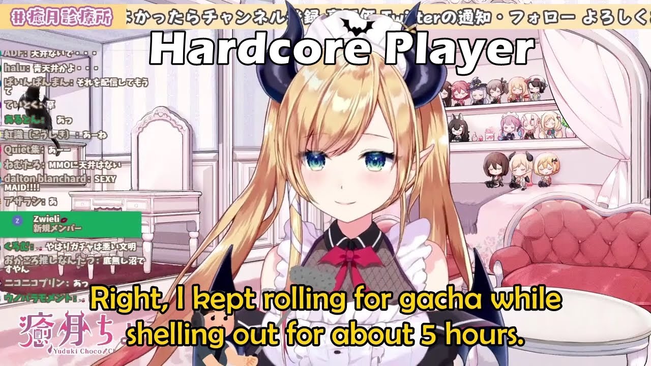 Choco-sensei With Her Grinding And Gacha Addiction【Hololive English Sub ...