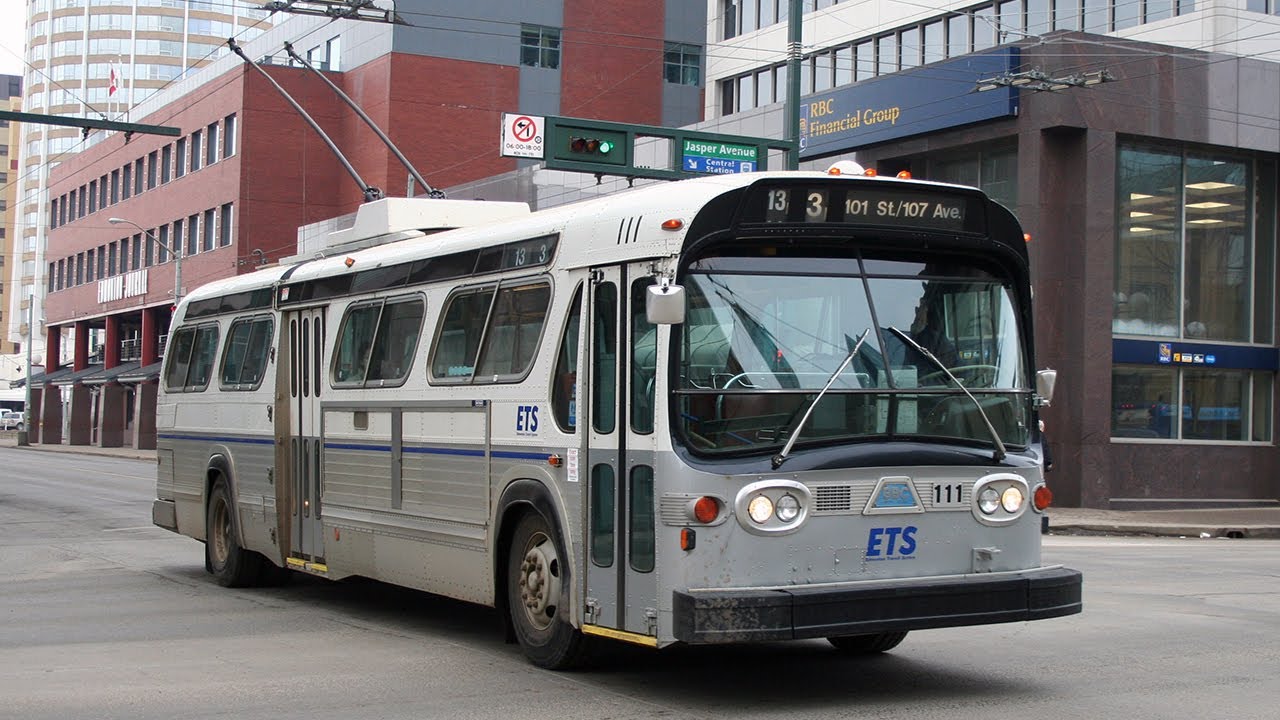 BBC/GM New Look / Fishbowl Trolley Bus ETS Edmonton Transit System BBC ...