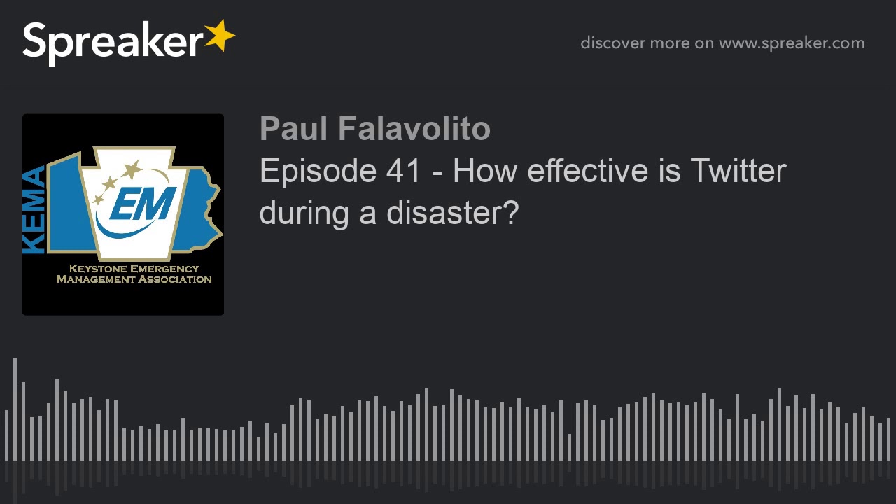 Episode 41 - How effective is Twitter during a disaster? - YouTube