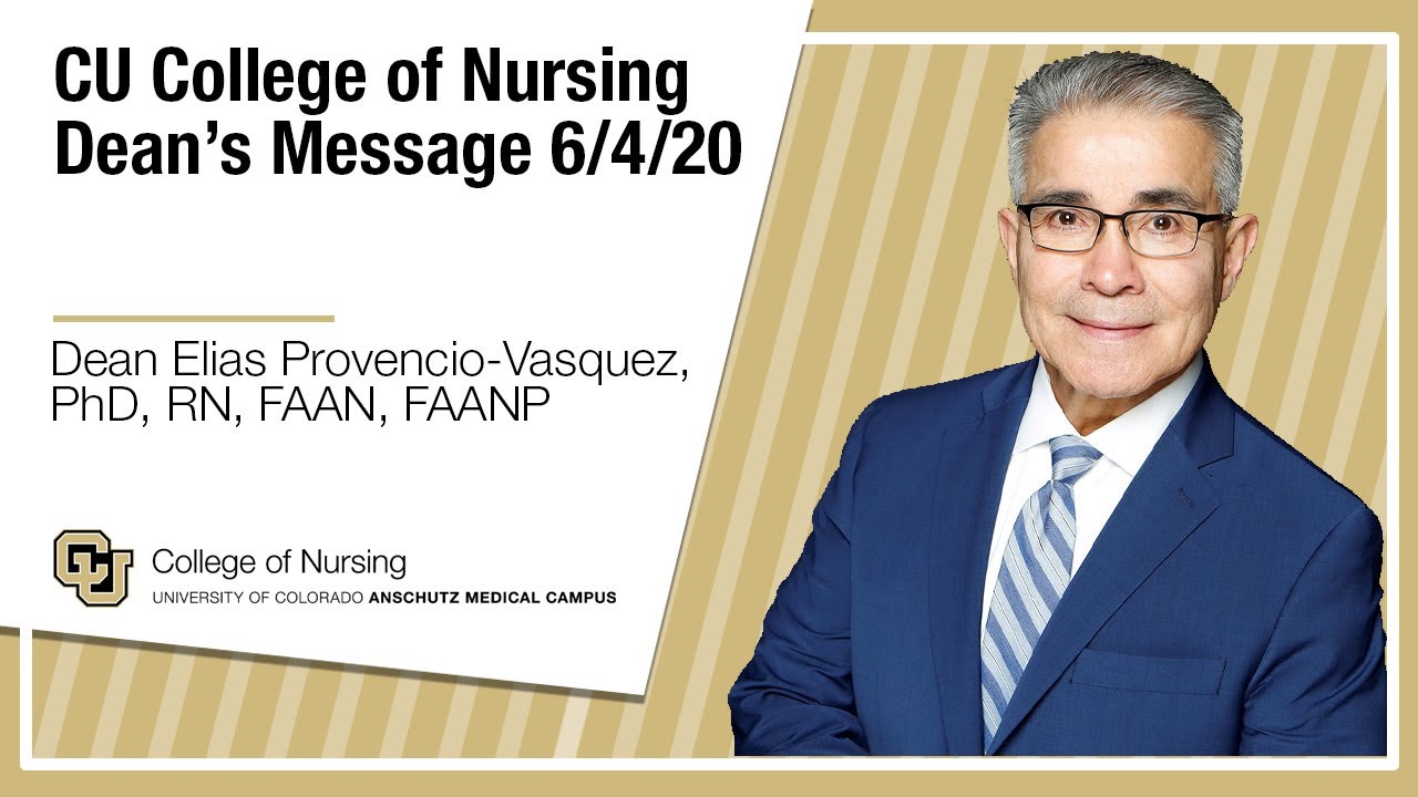 Dr. Elias Provencio-Vasquez, Dean Message : 6-4-2020 - YouTube