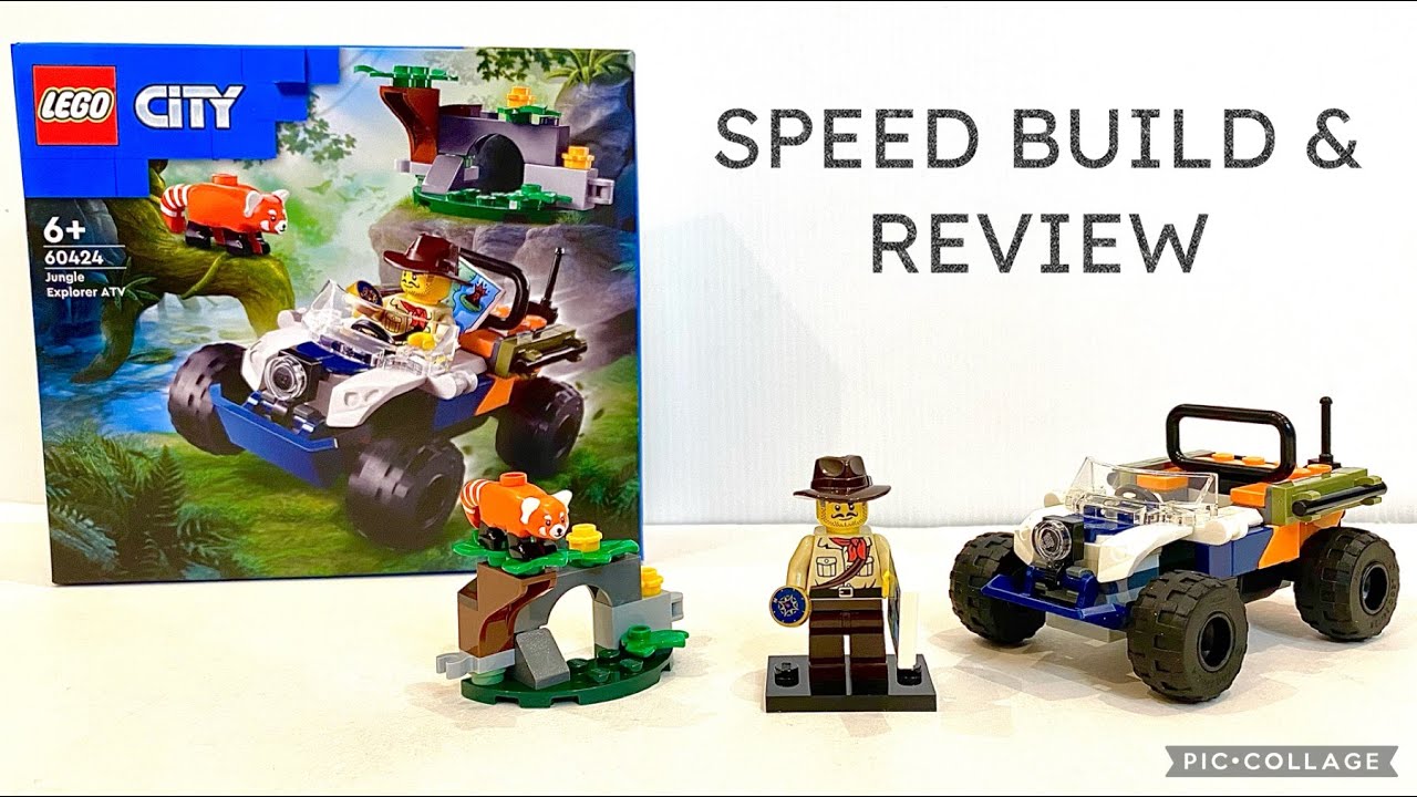 2024 LEGO City 60424 Jungle Explorer ATV Red Panda Mission SPEED BUILD ...