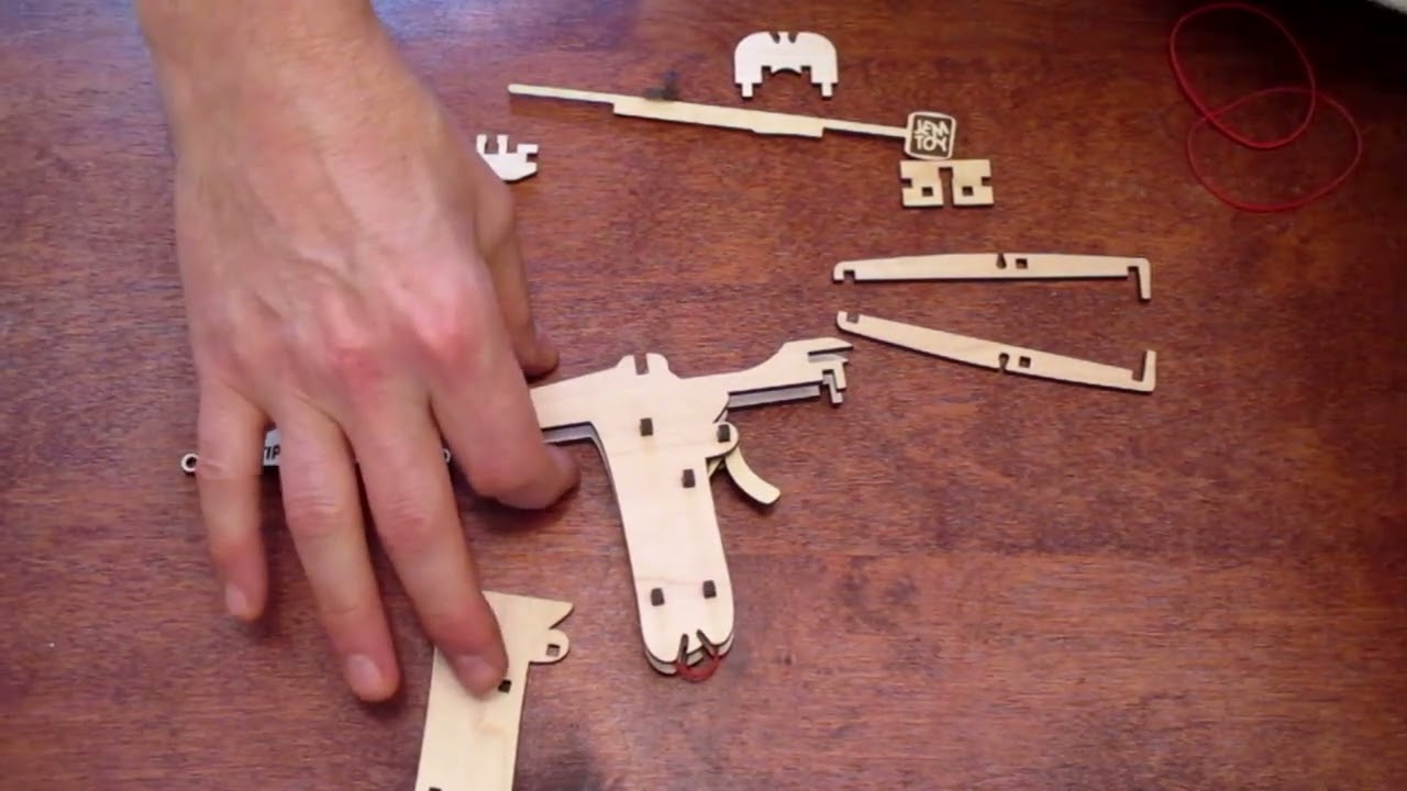 Q-Tip Crossbow (step 3) - YouTube