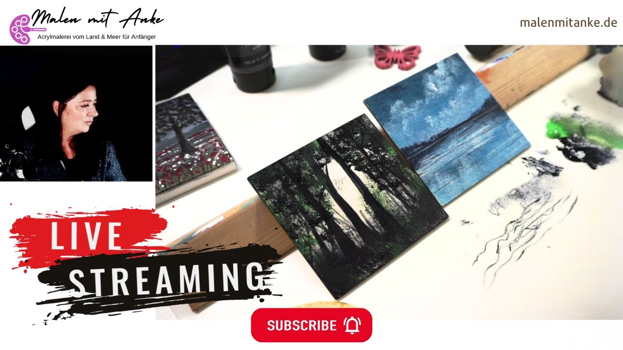 LIVE Malen mit Anke - Q & A - Bringt eure Fragen und Malsachen mit ...