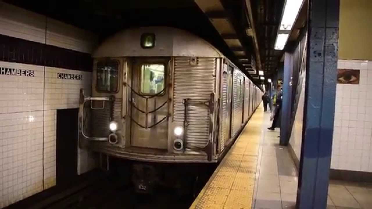MTA Subways - Budd Company R32 #3900 on the (C) departing Chambers ...