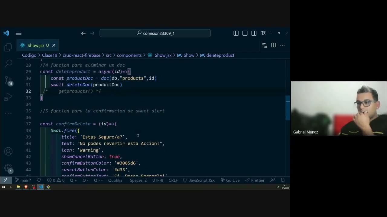Clase 19 Codo a Codo React Comision 23309 - YouTube