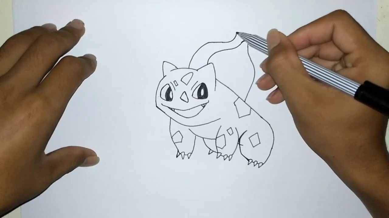 How to Draw Bulbasaur Step by Step Easy - YouTube