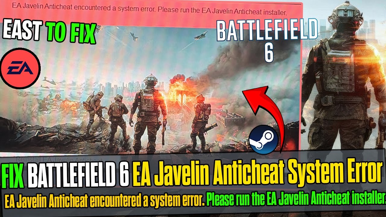 🛠️ How to Fix EA Javelin AntiCheat System Error in Battlefield 6 on PC ...