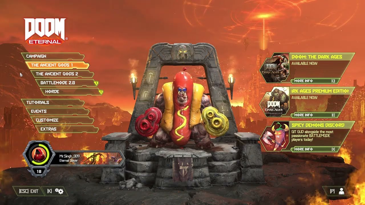 Doom Eternal NIGHTMARE Slayer finishing challenges, ENDGAME (Again) and ...