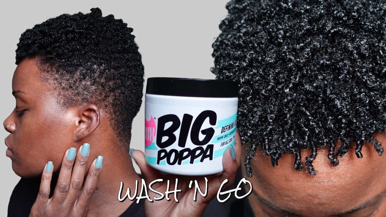 One Product Wash n' Go ft. The Doux Big Poppa Gel | 4C Natural Hair Tutorial - YouTube