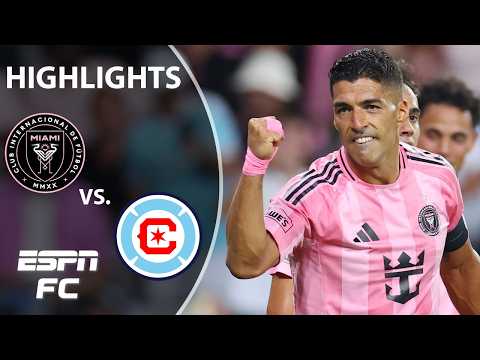 Suarez brace + Lewandowski's debut 🍿 Inter Miami vs. Chicago Fire FC | MLS Highlights | ESPN FC