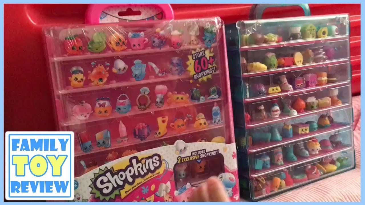Shopkins Display Case Pink Color Shopkins Collection by FamilyToyReview ...