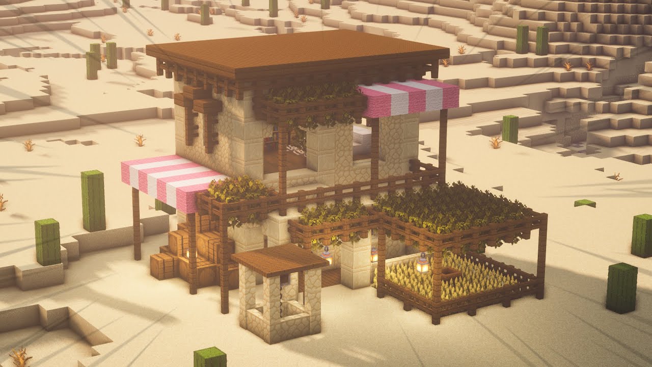 Minecraft | How to build a Desert House | Starter House Tutorial - YouTube