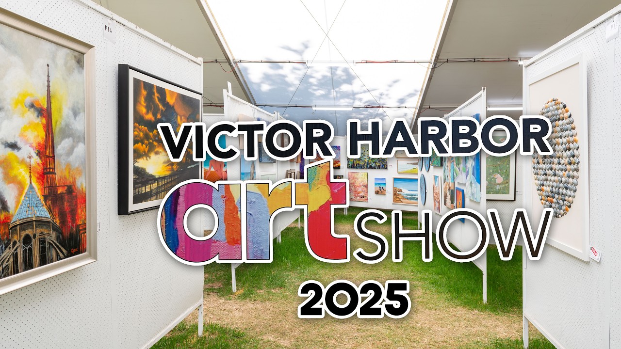 Australia's Biggest Outdoor Art Exhibition | 2025 Victor Harbor Art Show - YouTube
